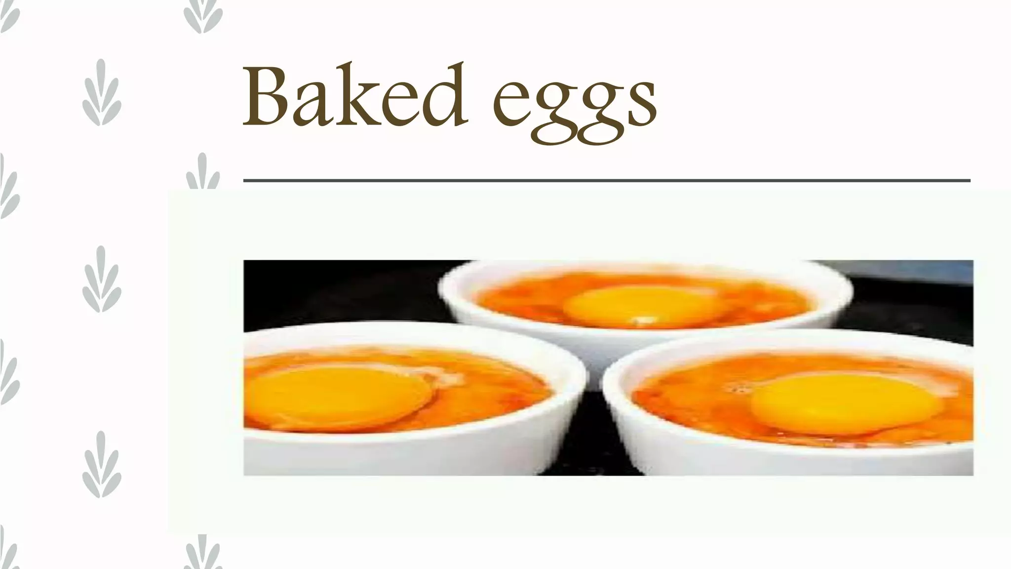 Different techniques in presenting egg dishes attractively (2) | PPTX