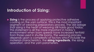 Different techniques of sizing | PDF
