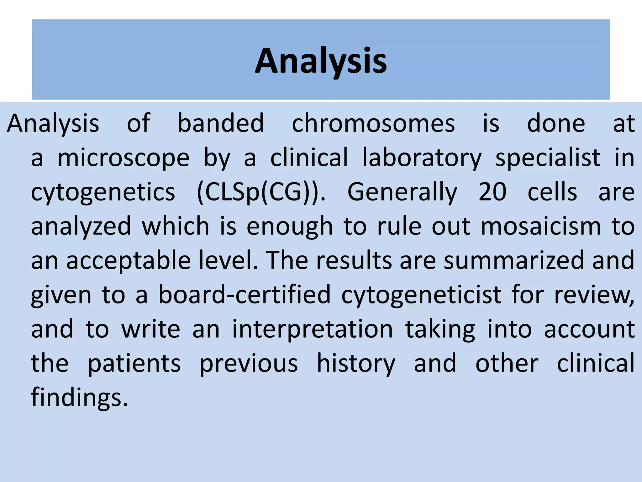 Different techniques used in cytogenetics | PPTX