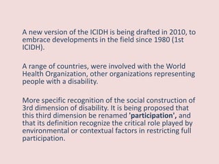 Different terms disabled, impairment, handicapped | PPTX