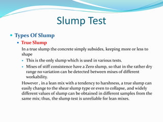 Standard test on fresh concrete | PPTX
