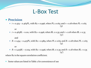 Standard test on fresh concrete | PPTX