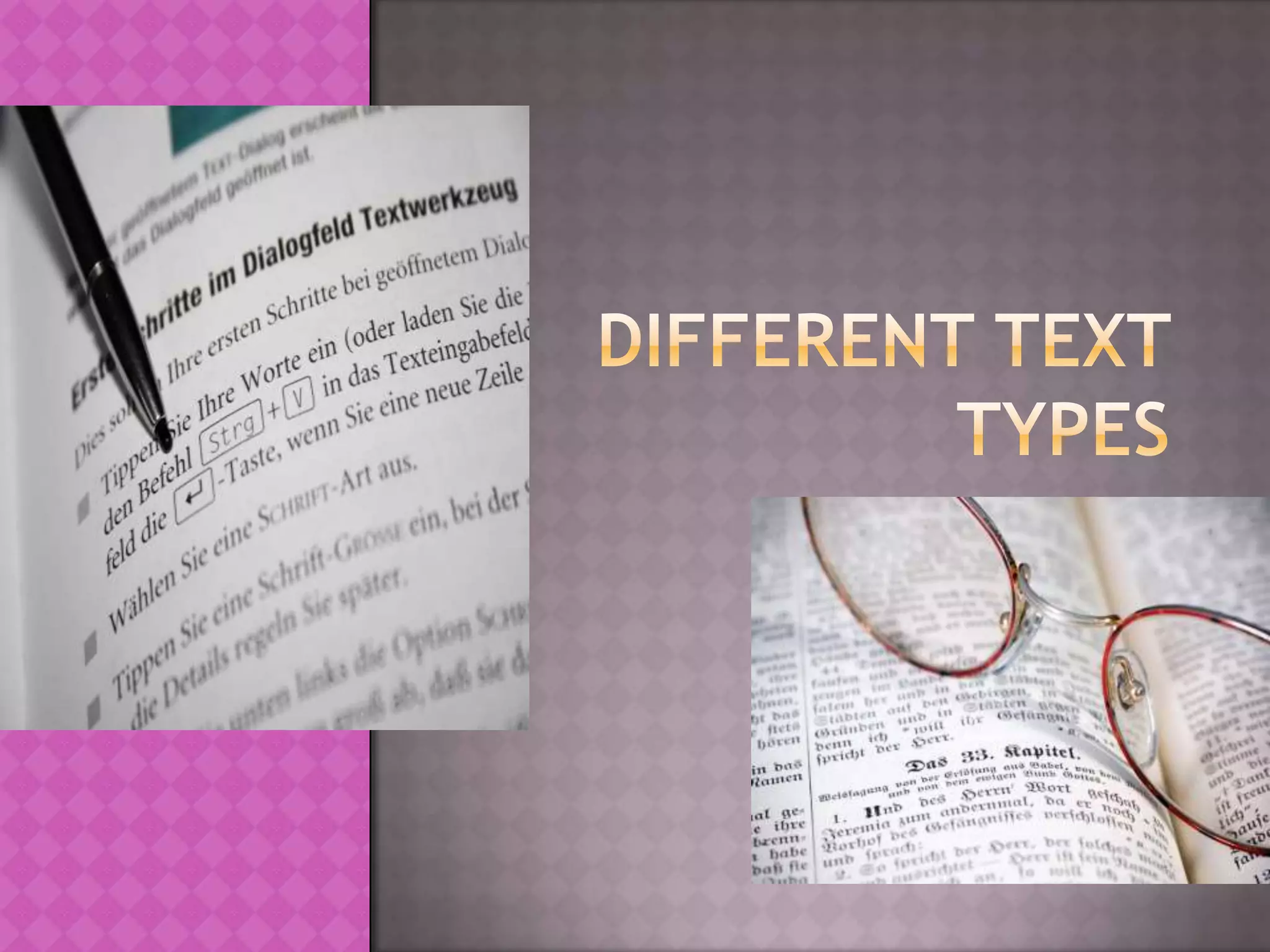 Different text types | PPTX