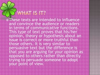 Different text types | PPTX