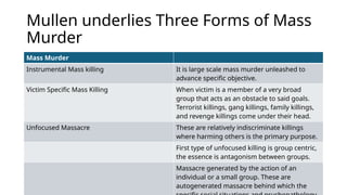 Different Theories of Mass Murder.ppptxx | PPTX
