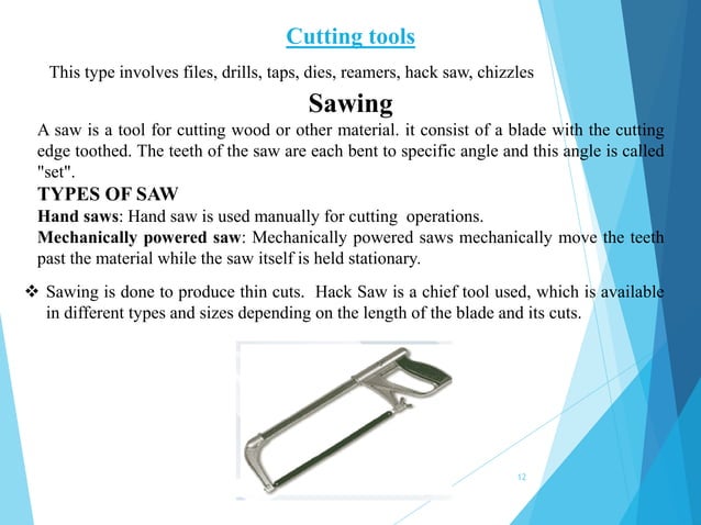 Different tools used in workshop | PDF