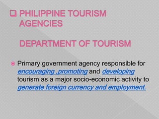 Different tourism organization | PPTX