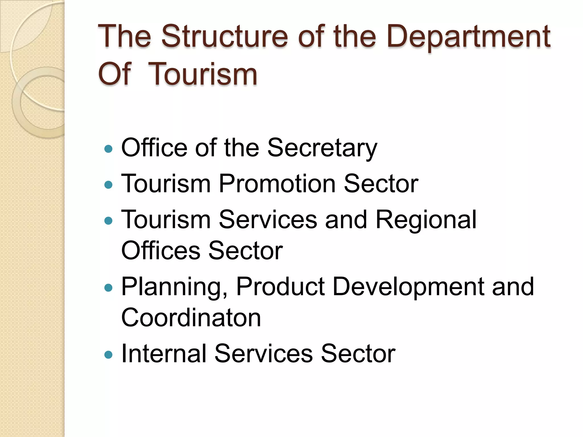 Different tourism organizations | PPTX