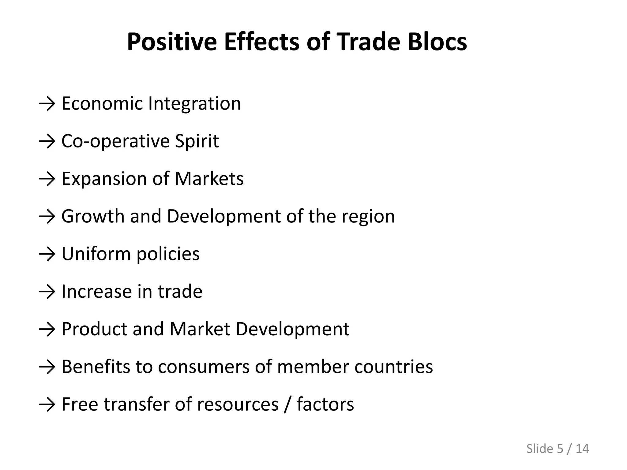 Different Trade Blocs | PPTX