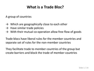 Different Trade Blocs | PPTX