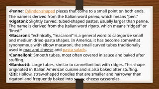 THE DIFFERENT TYPE AND SIZES OF PASTA.pptx
