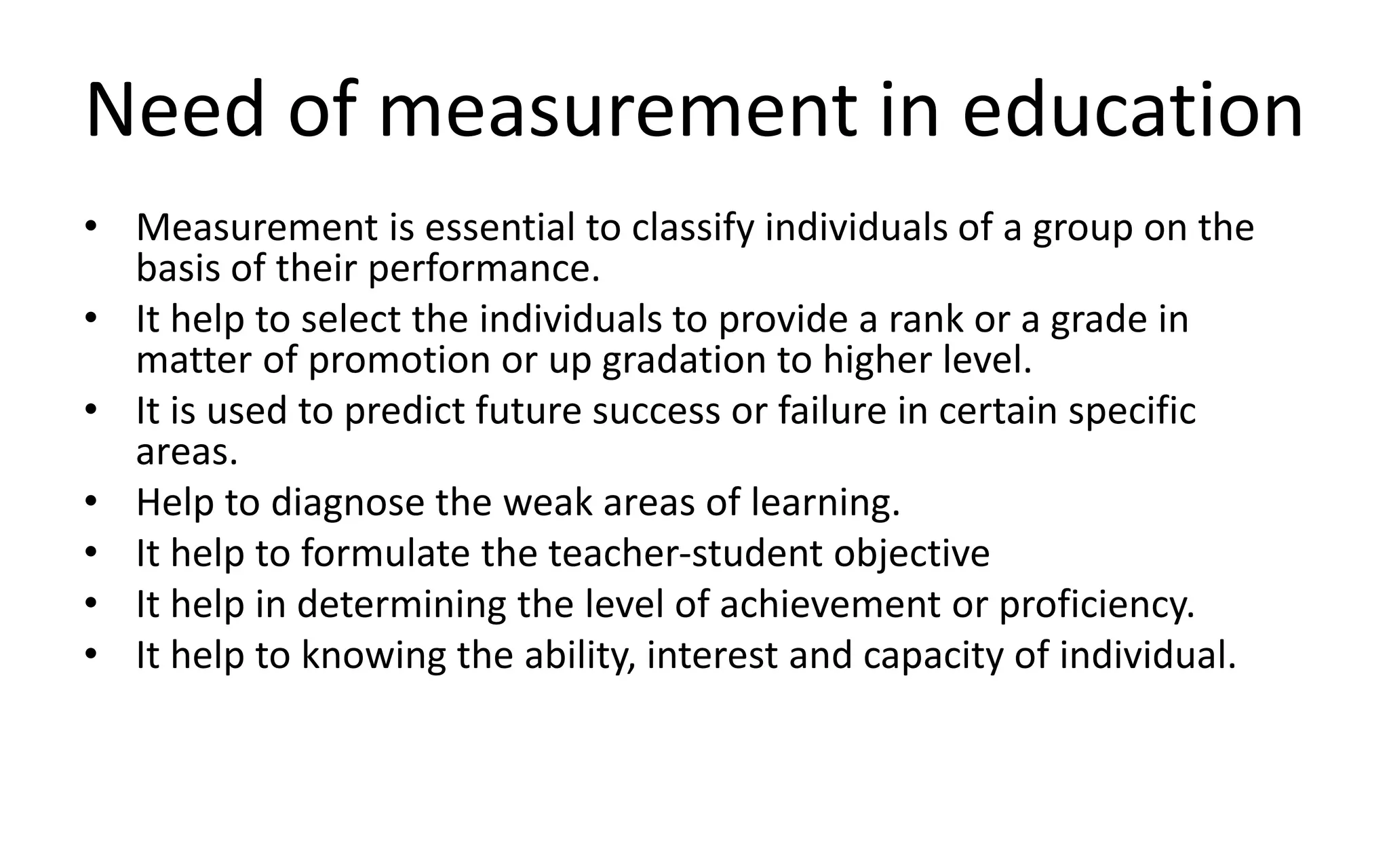 DIFFERENT TYPE OF EDUCATIONAL MEASUREMENT AND EVALUATION TOOLS AND ...