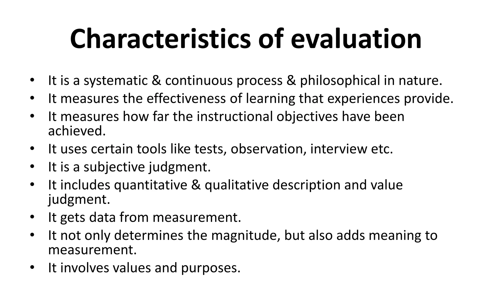DIFFERENT TYPE OF EDUCATIONAL MEASUREMENT AND EVALUATION TOOLS AND ...