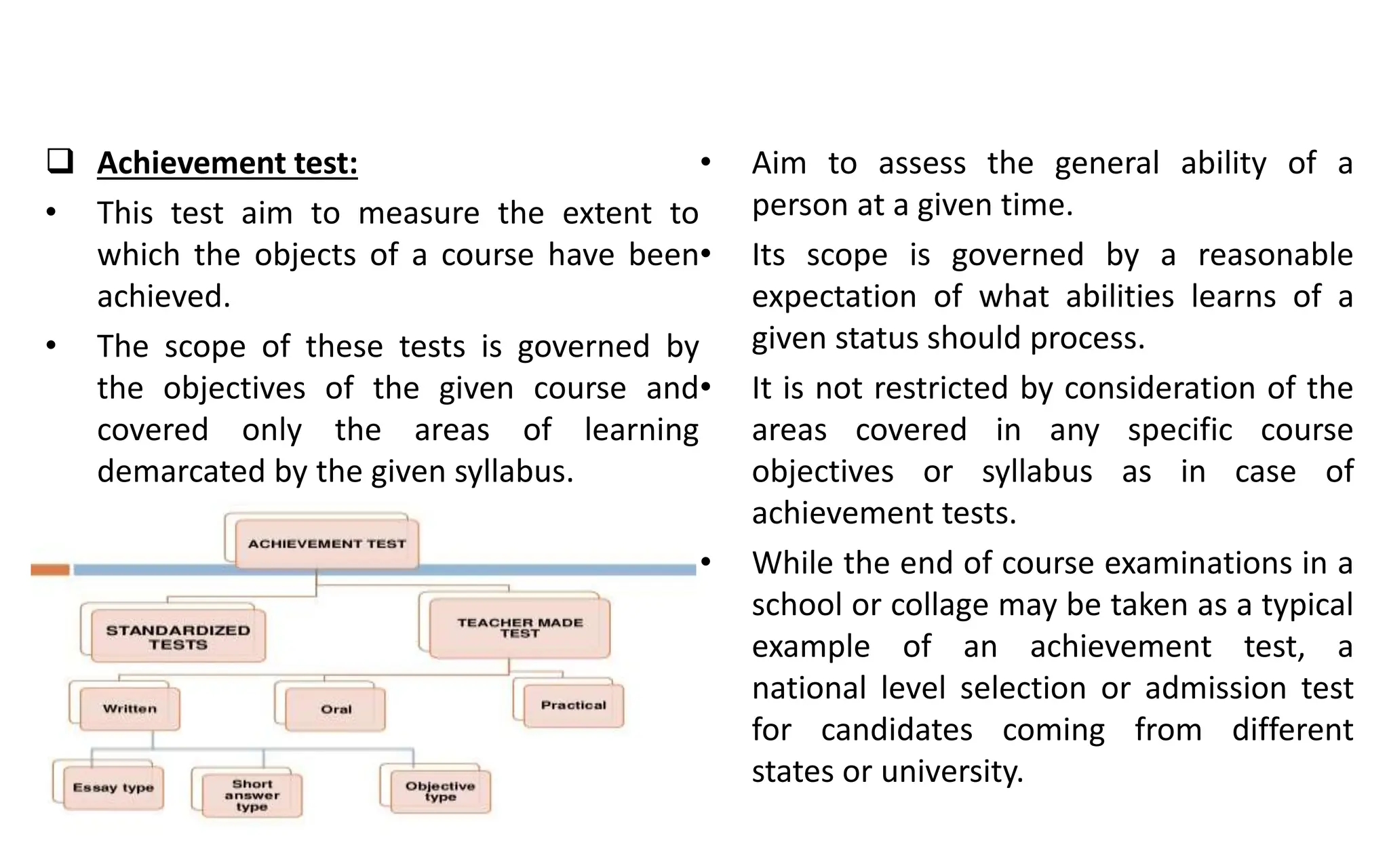 DIFFERENT TYPE OF EDUCATIONAL MEASUREMENT AND EVALUATION TOOLS AND ...