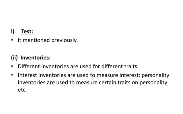 DIFFERENT TYPE OF EDUCATIONAL MEASUREMENT AND EVALUATION TOOLS AND ...