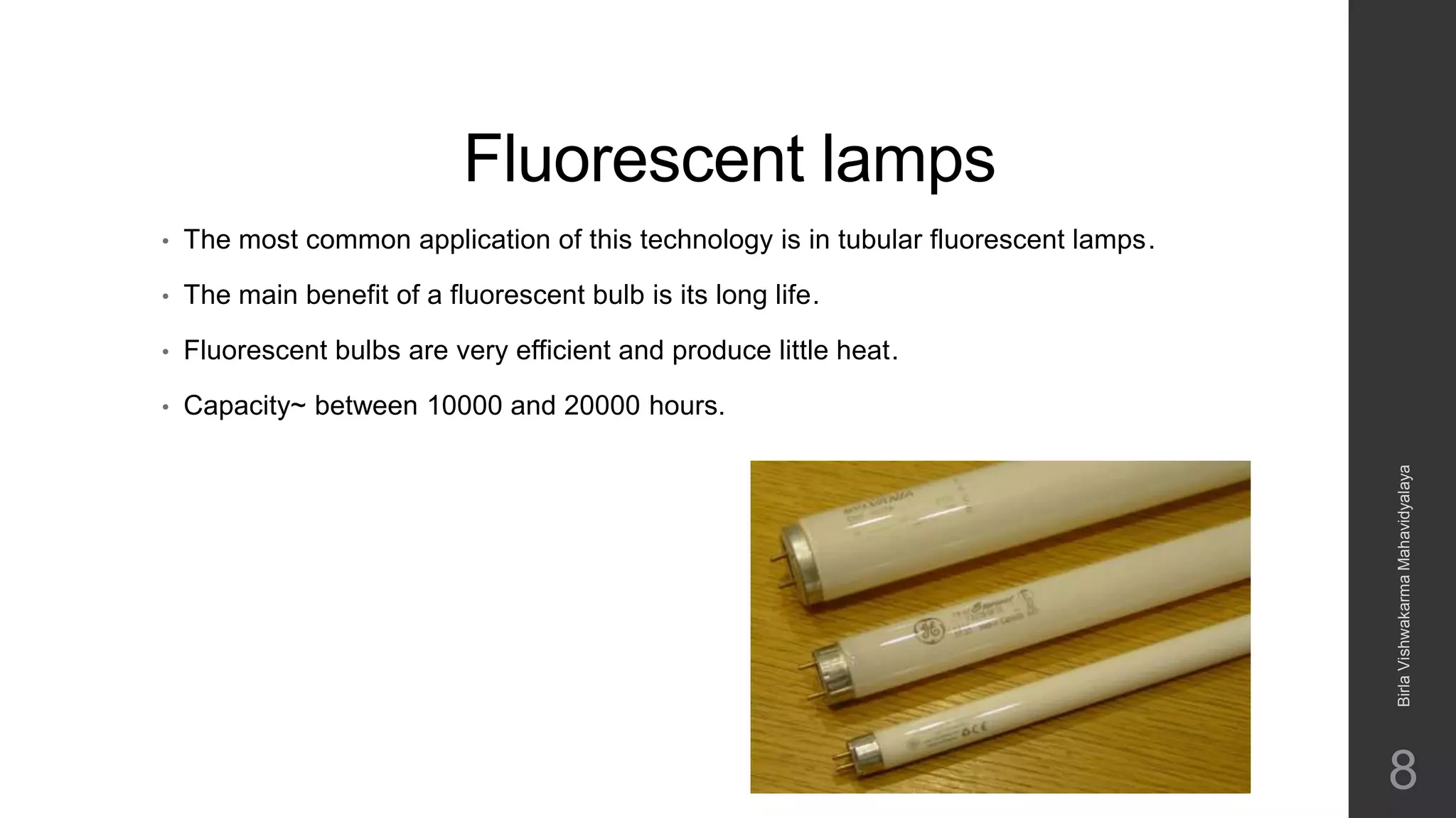 Different type of lamps | PPTX | Chemistry | Science