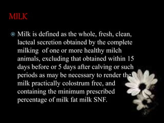 Different types of milk | PPTX