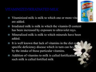 Different types of milk | PPTX