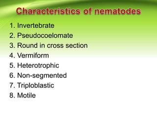 Different type of nematodes & their symptoms | PPTX