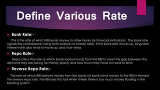 Different type of rate Controlled by RBI | PPT