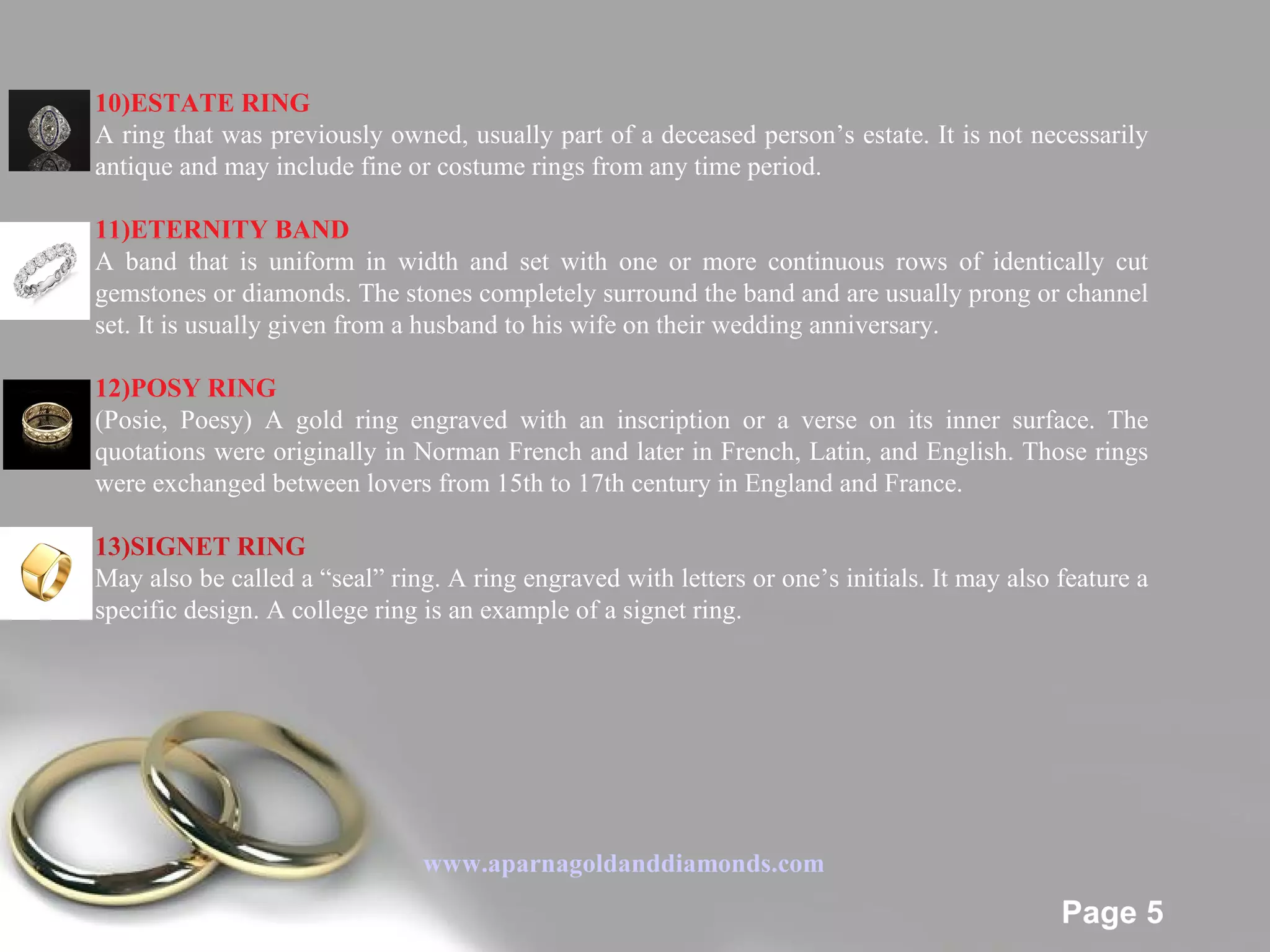 Different type of ring | PPT