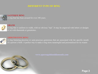 Different type of ring | PPT