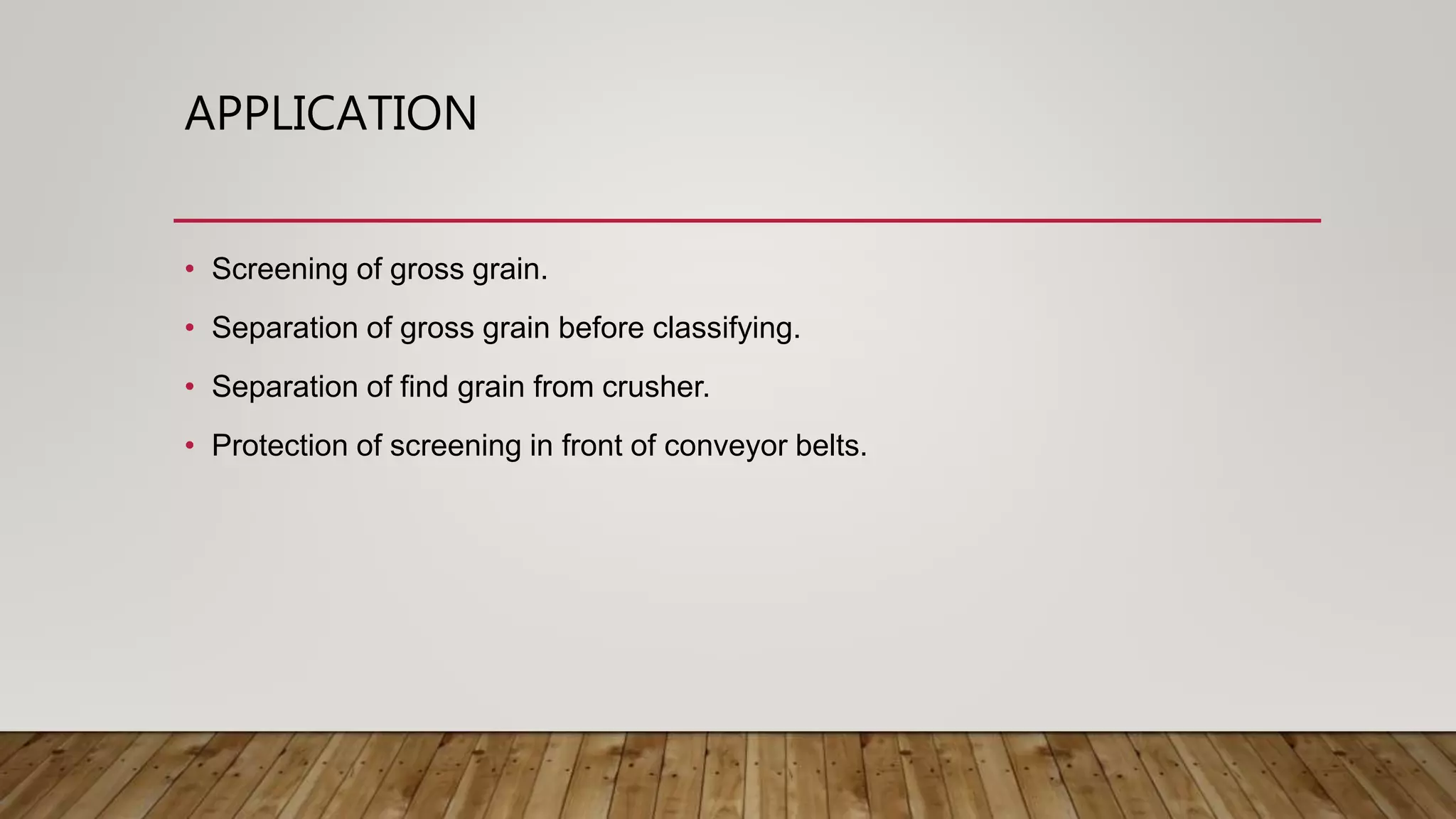 Different type of screening equipment and their application in chemical industry | PPTX