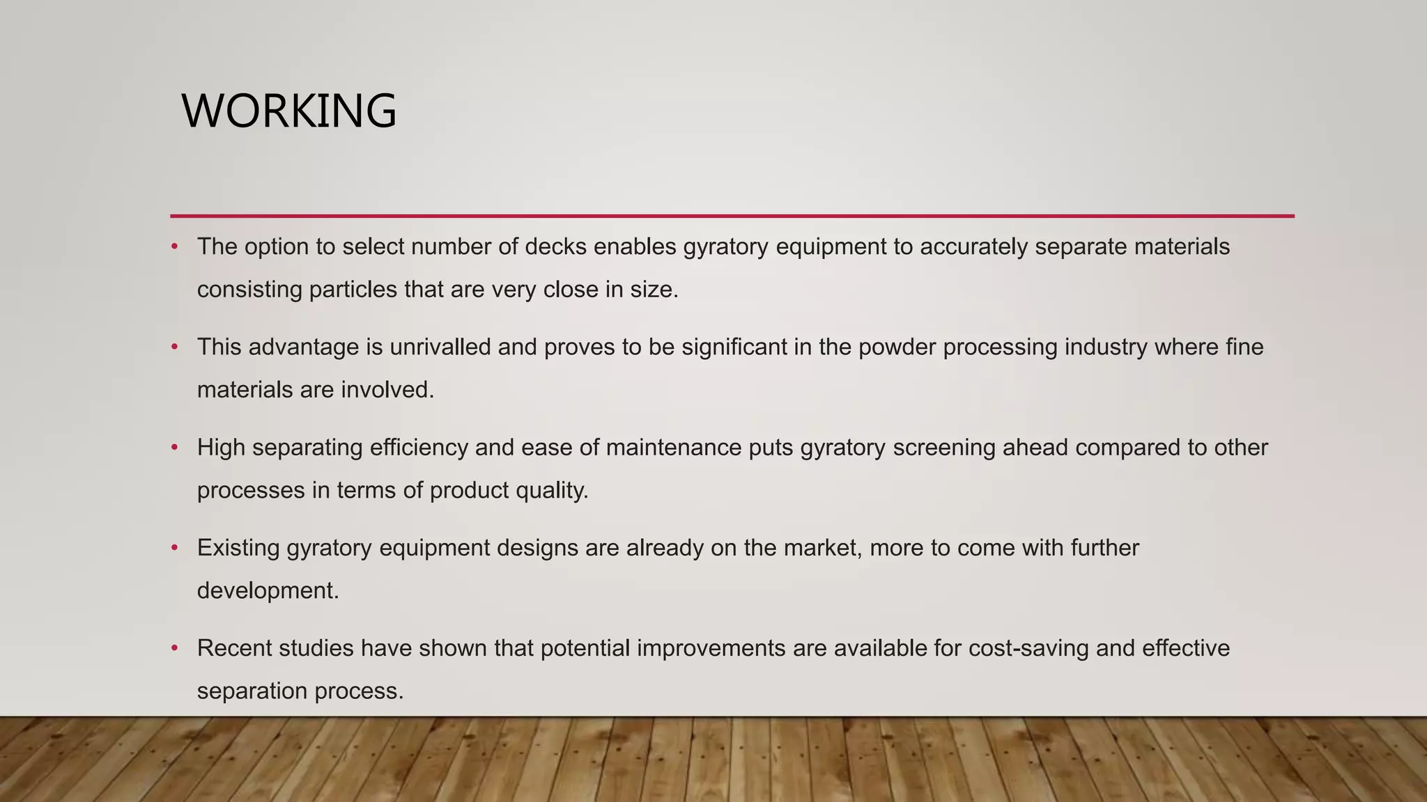 Different type of screening equipment and their application in chemical industry | PPTX
