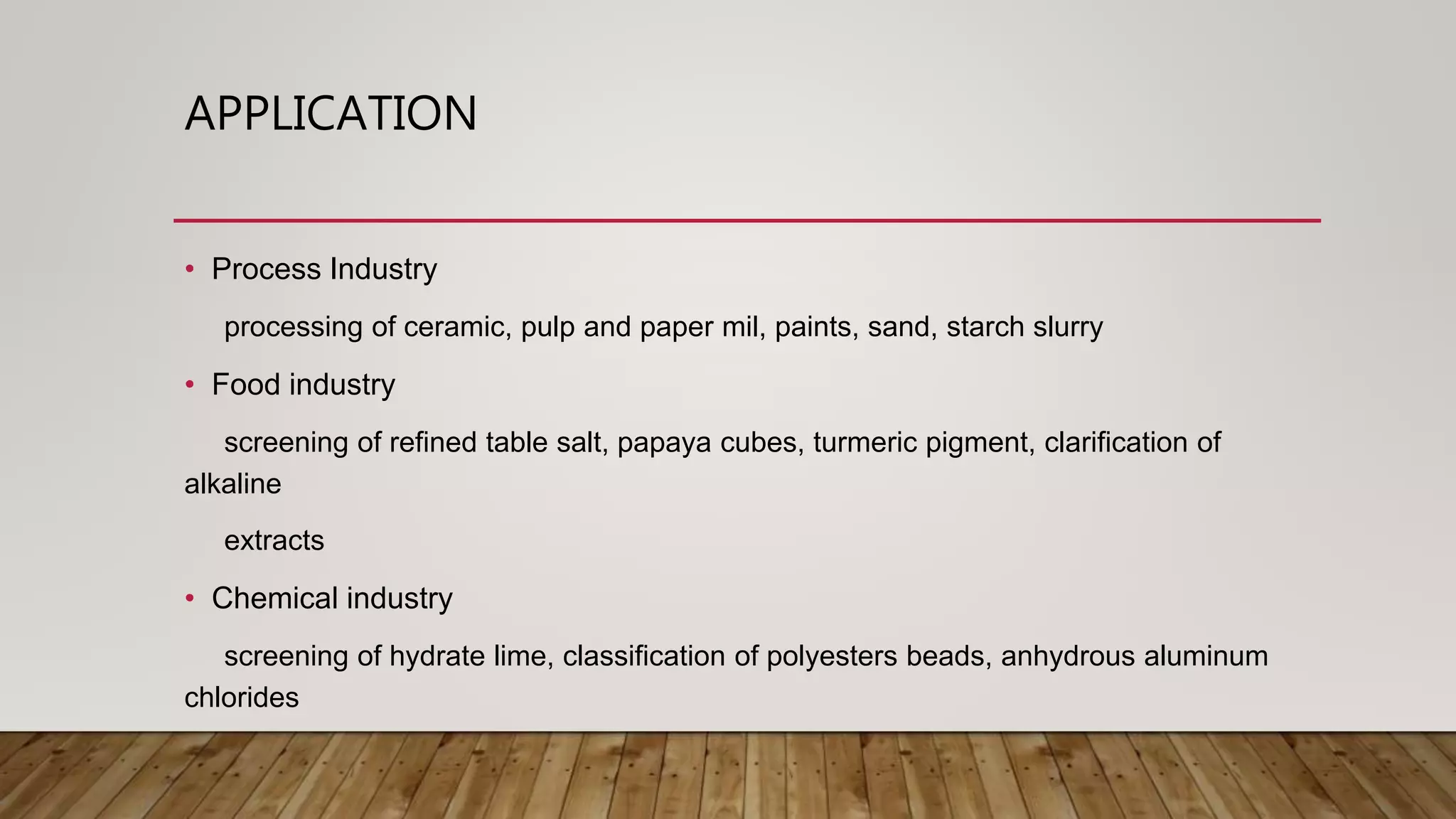 Different type of screening equipment and their application in chemical ...