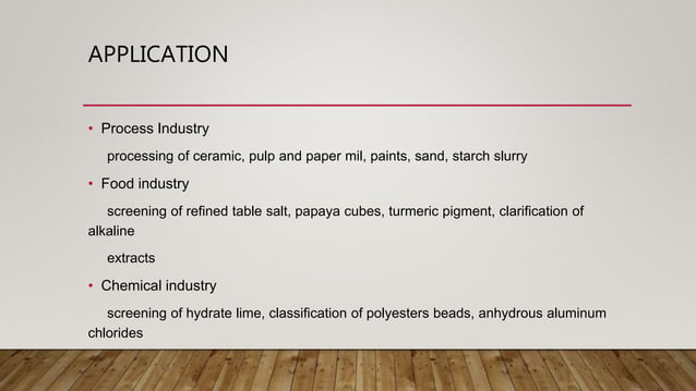 Different type of screening equipment and their application in chemical ...