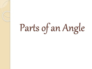 Different types and parts of an angle | PPTX