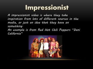 Different types and styles of music videos | PPTX