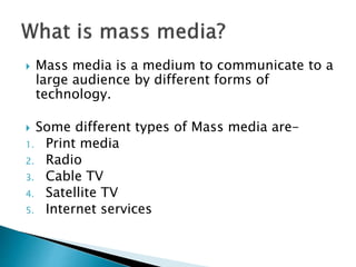 Types Of Mass Media