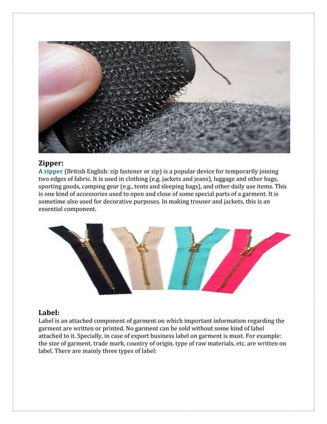 Different types of accessories used in garments | PDF | Women\'s ...