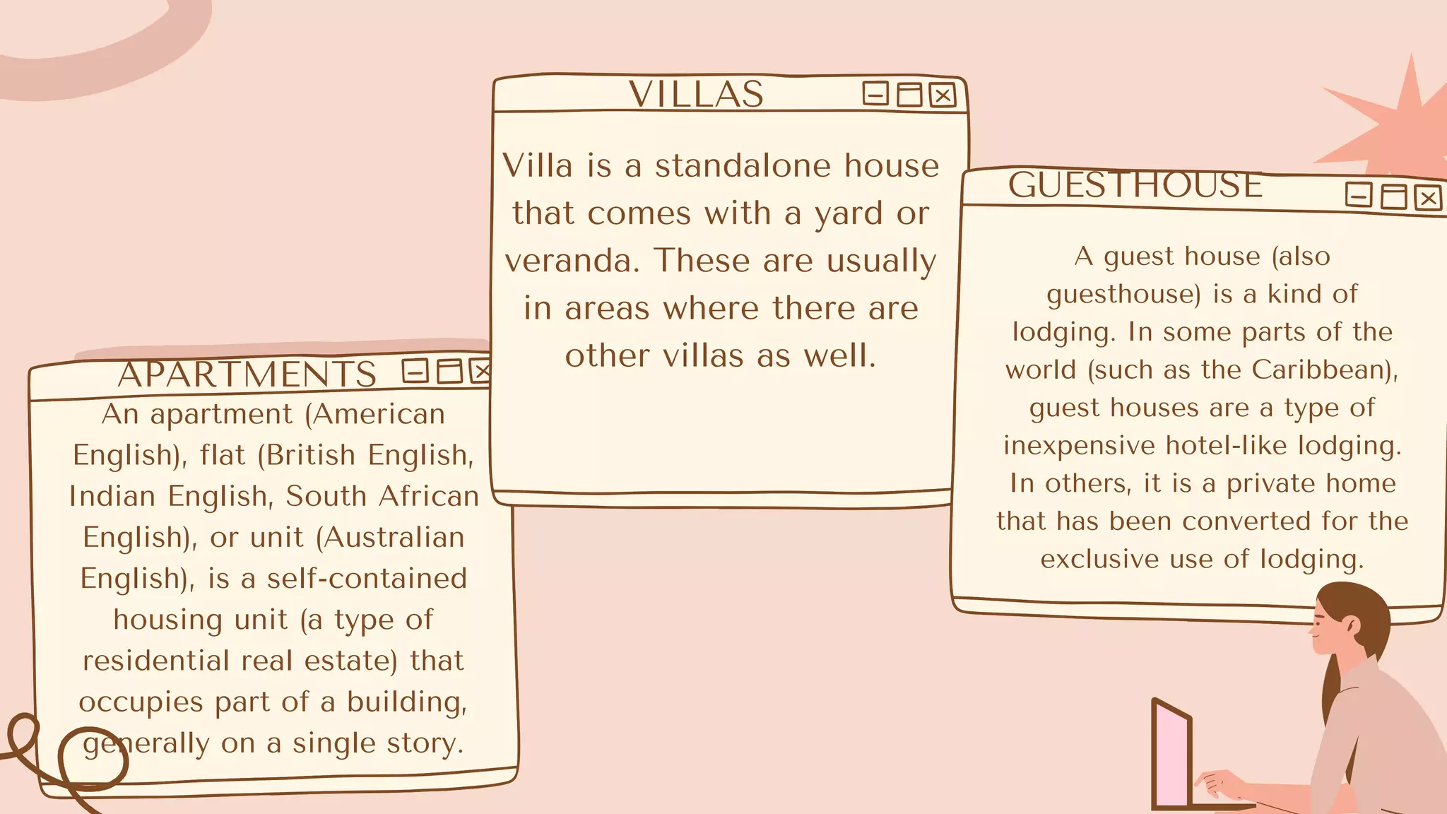 Different types of accommodations (1).pdf | Bed & Breakfasts | Travel Type