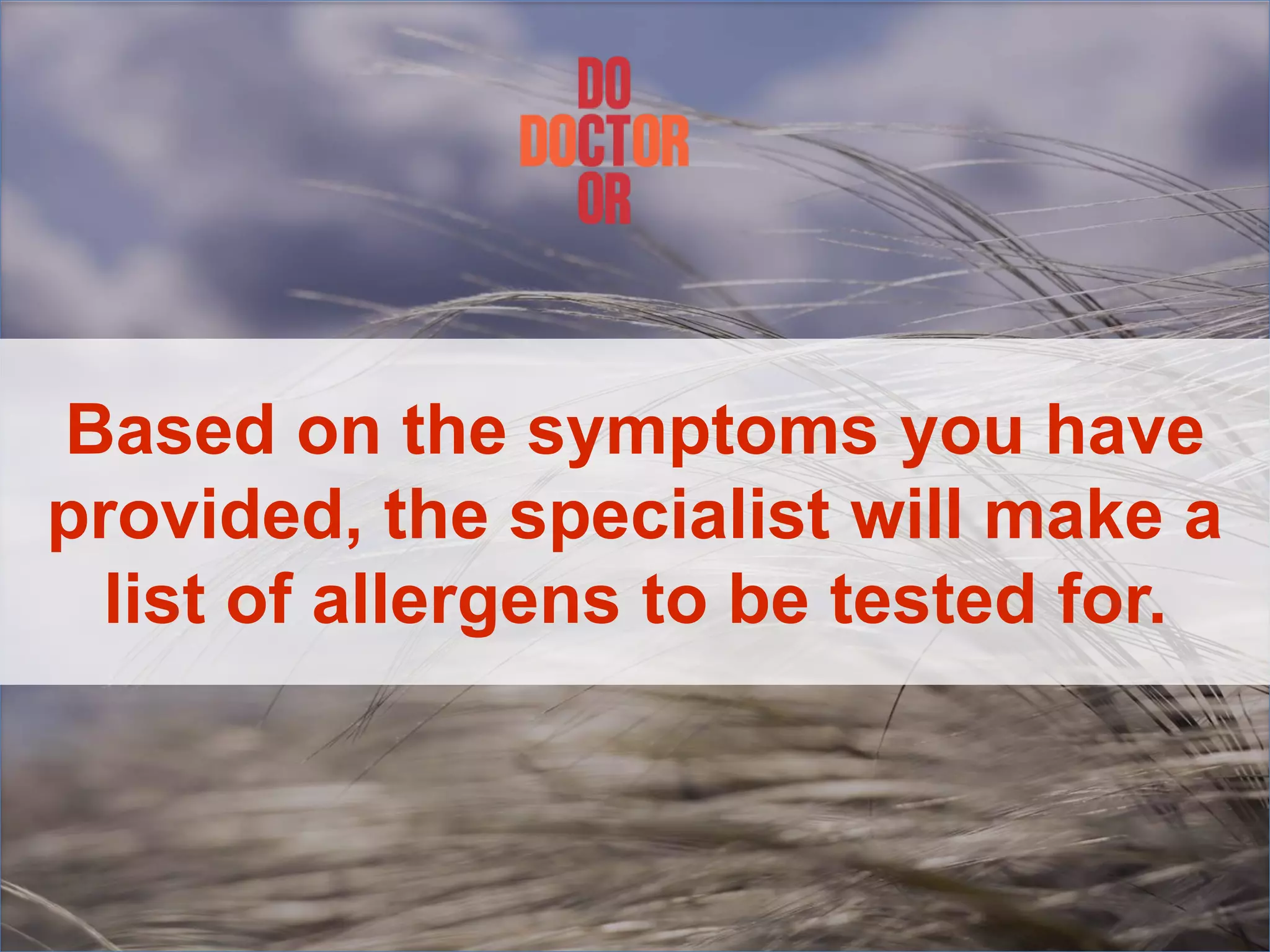 Different Types of Allergy Testing | PPTX