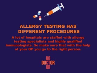 Different Types of Allergy Testing | PPTX