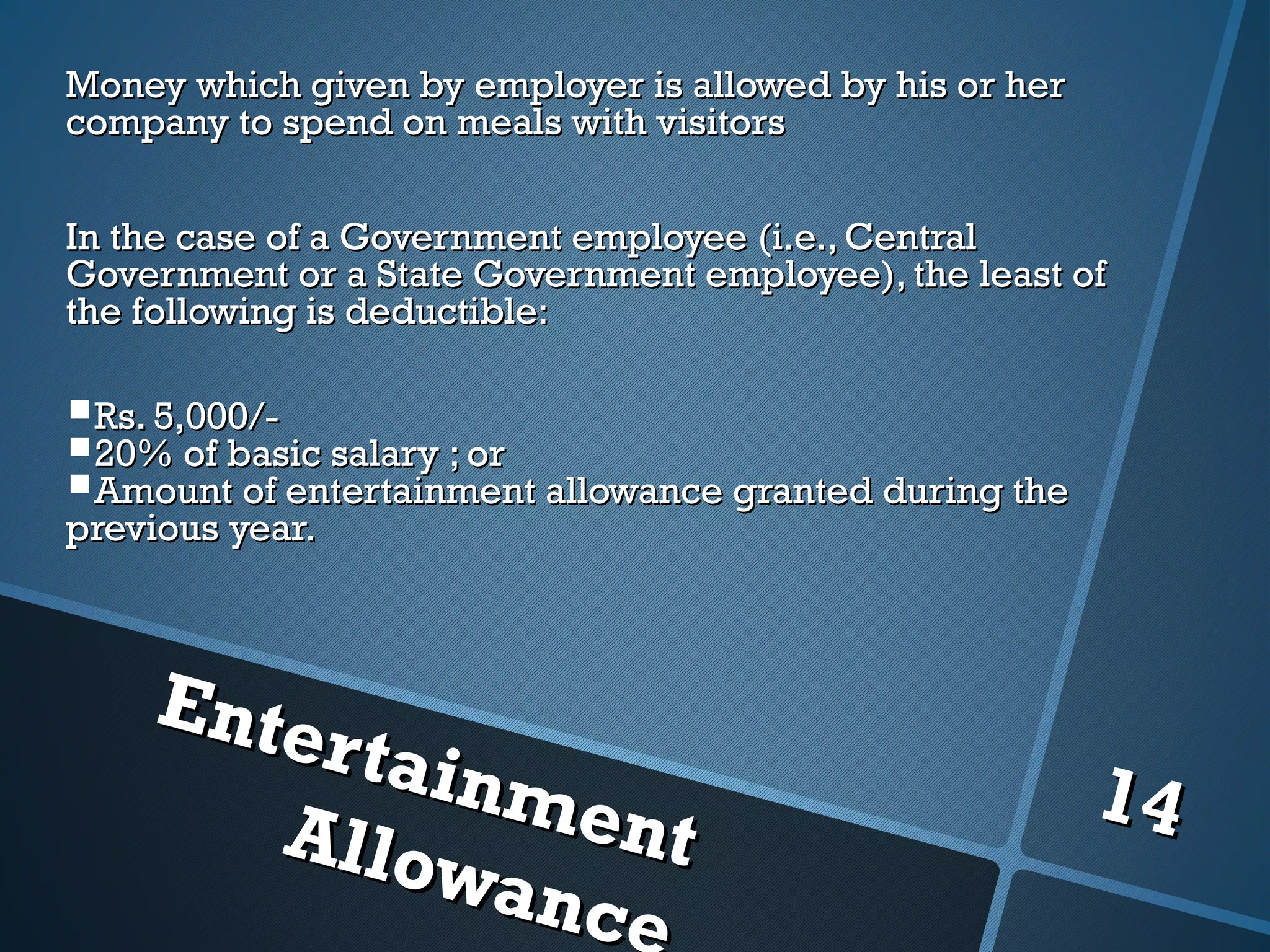 Different types of allowances | PPT