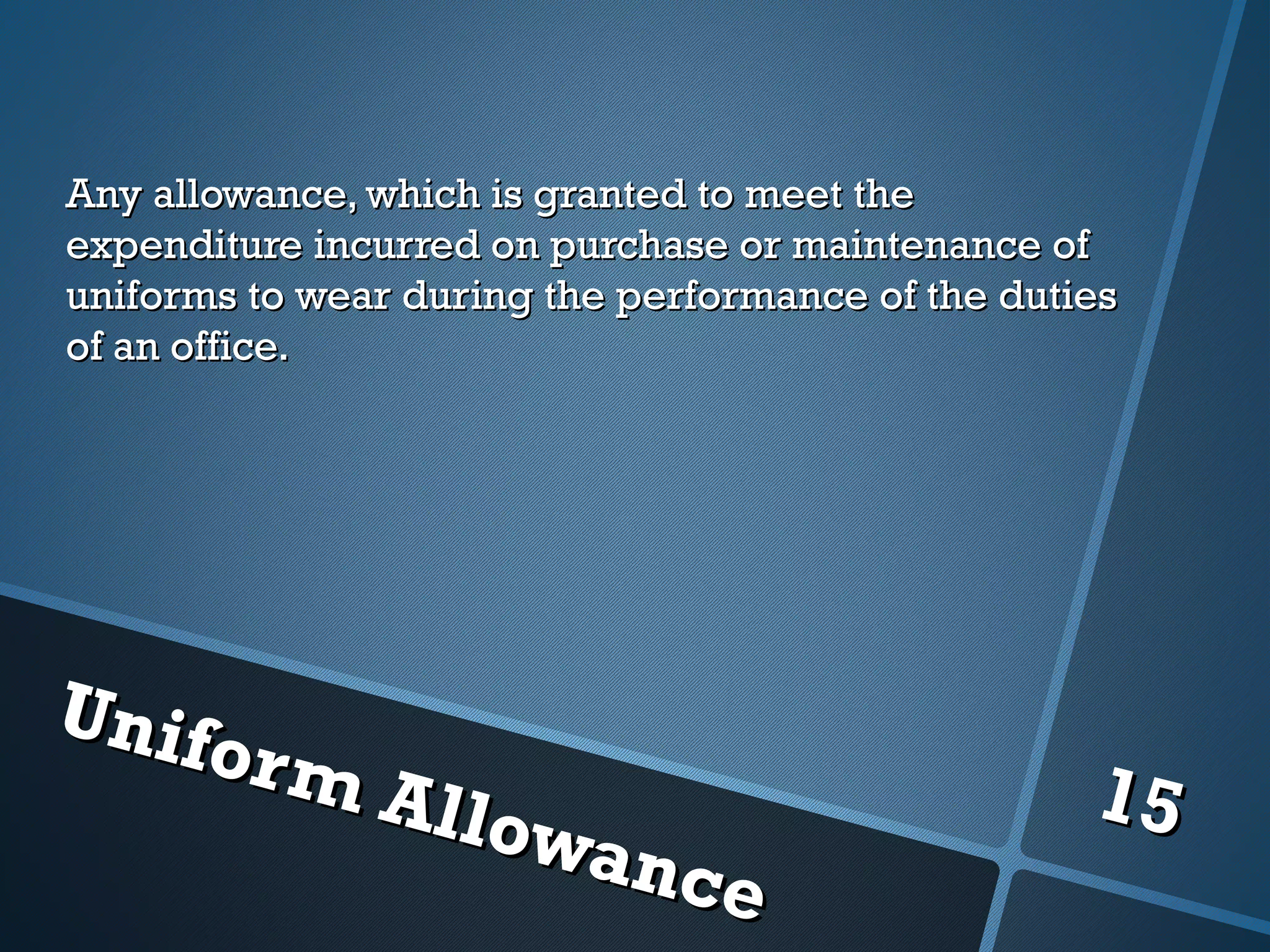 Different types of allowances | PPT