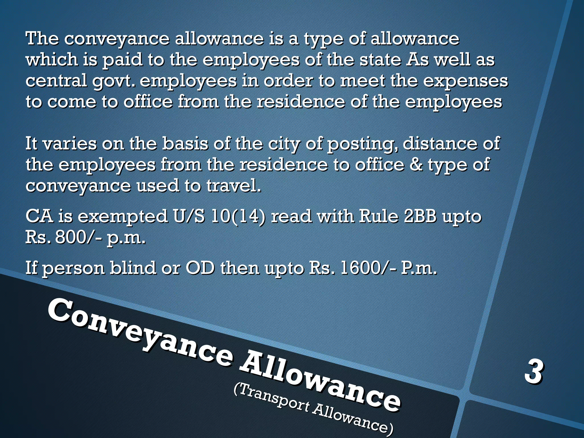 Different types of allowances | PPT