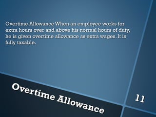 Different types of allowances | PPT