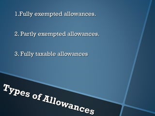 Different types of allowances | PPT