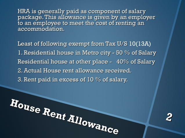 Different types of allowances | PPT | Government Support and Welfare ...
