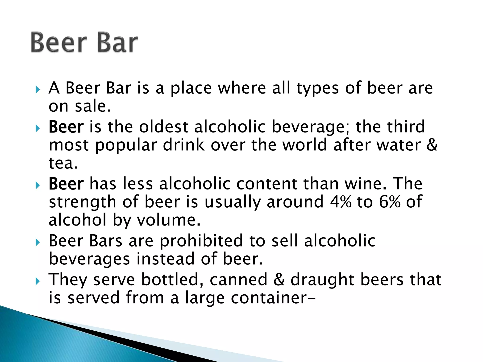 Different types of bar | PPTX