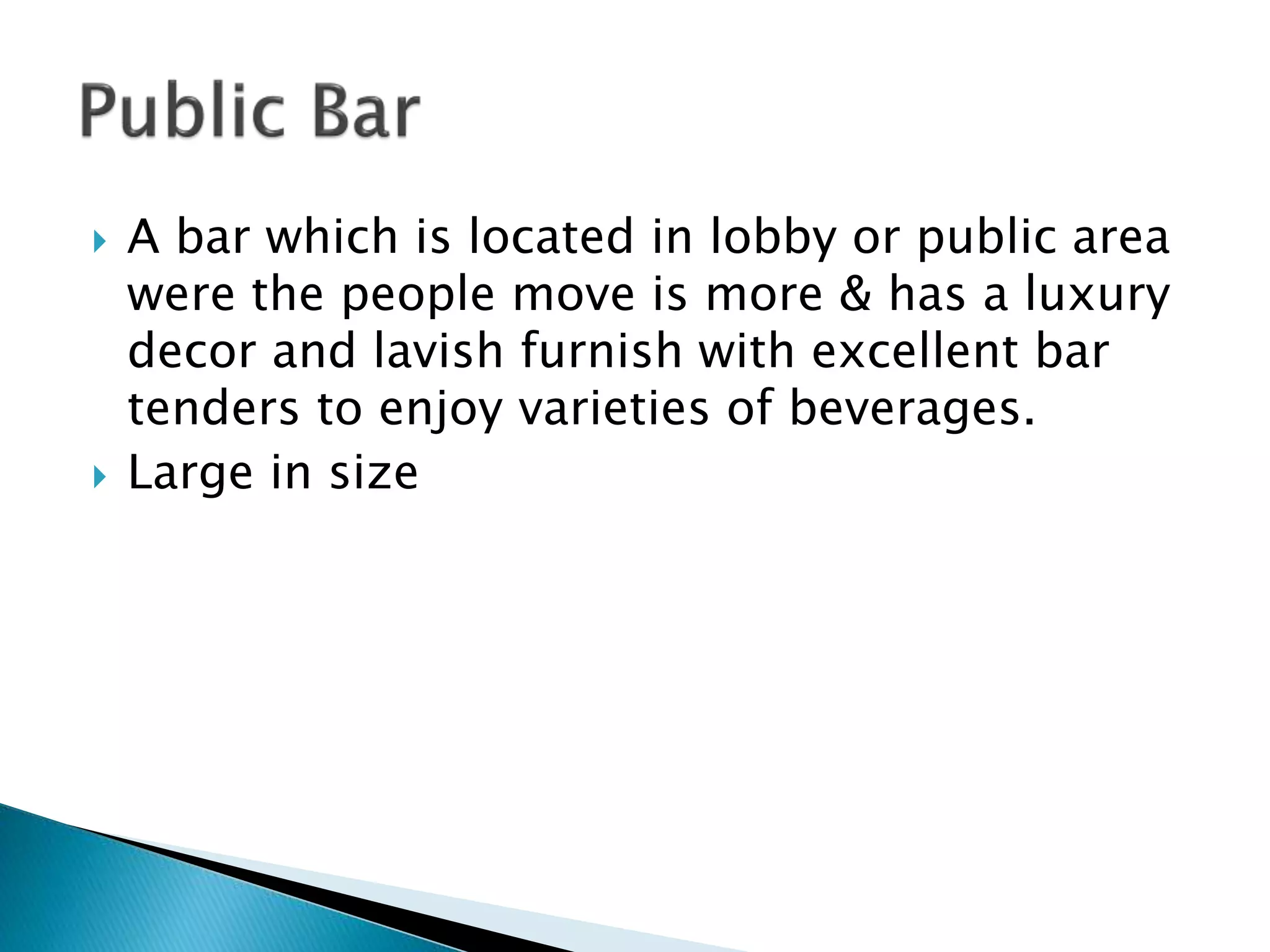 Different types of bar | PPTX
