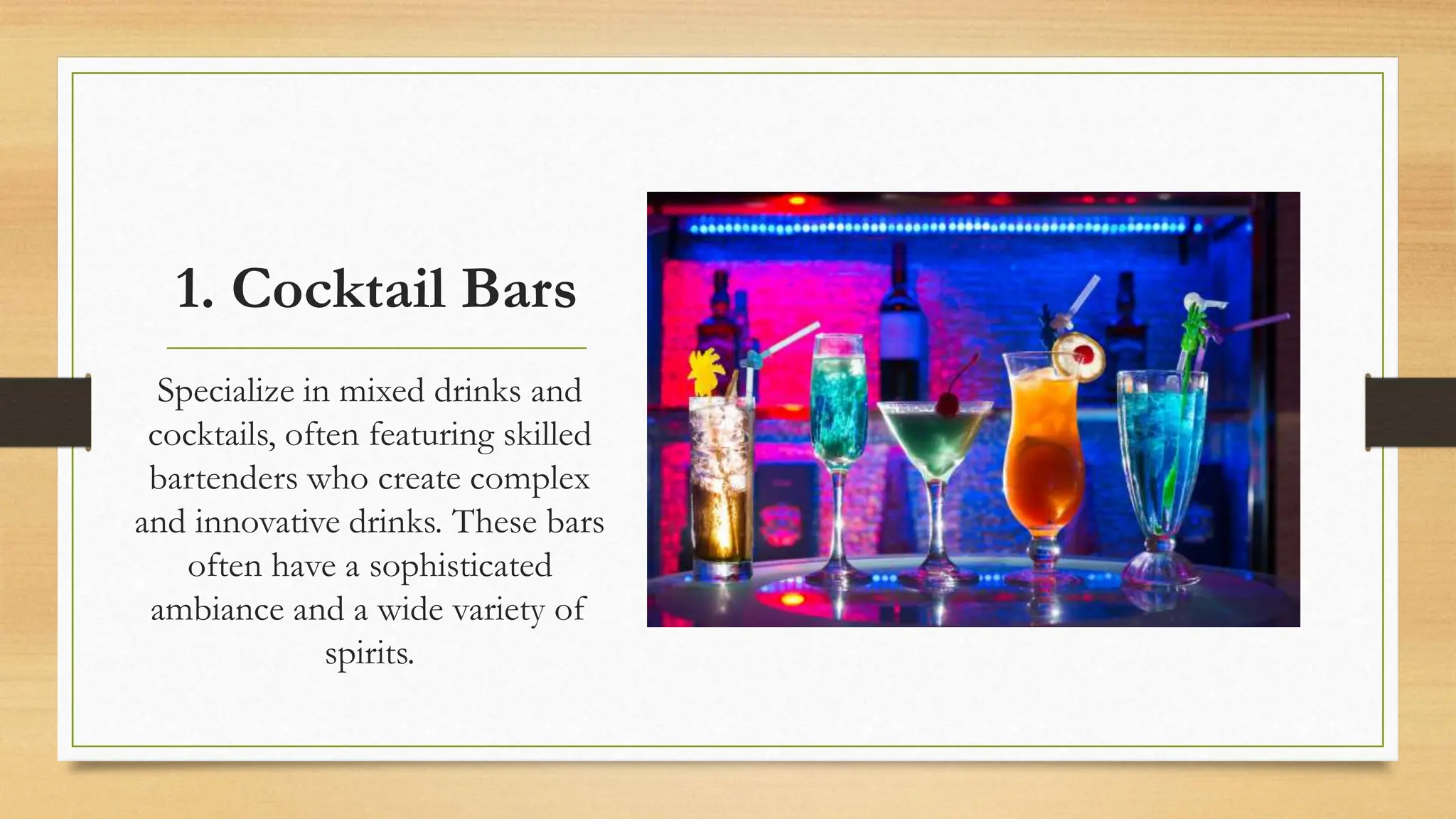 Check Different Types of Bars in Australia | PDF