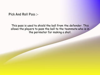 Different Types Of Basketball Passes | PDF