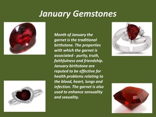 Different types of birthstone | PPTX