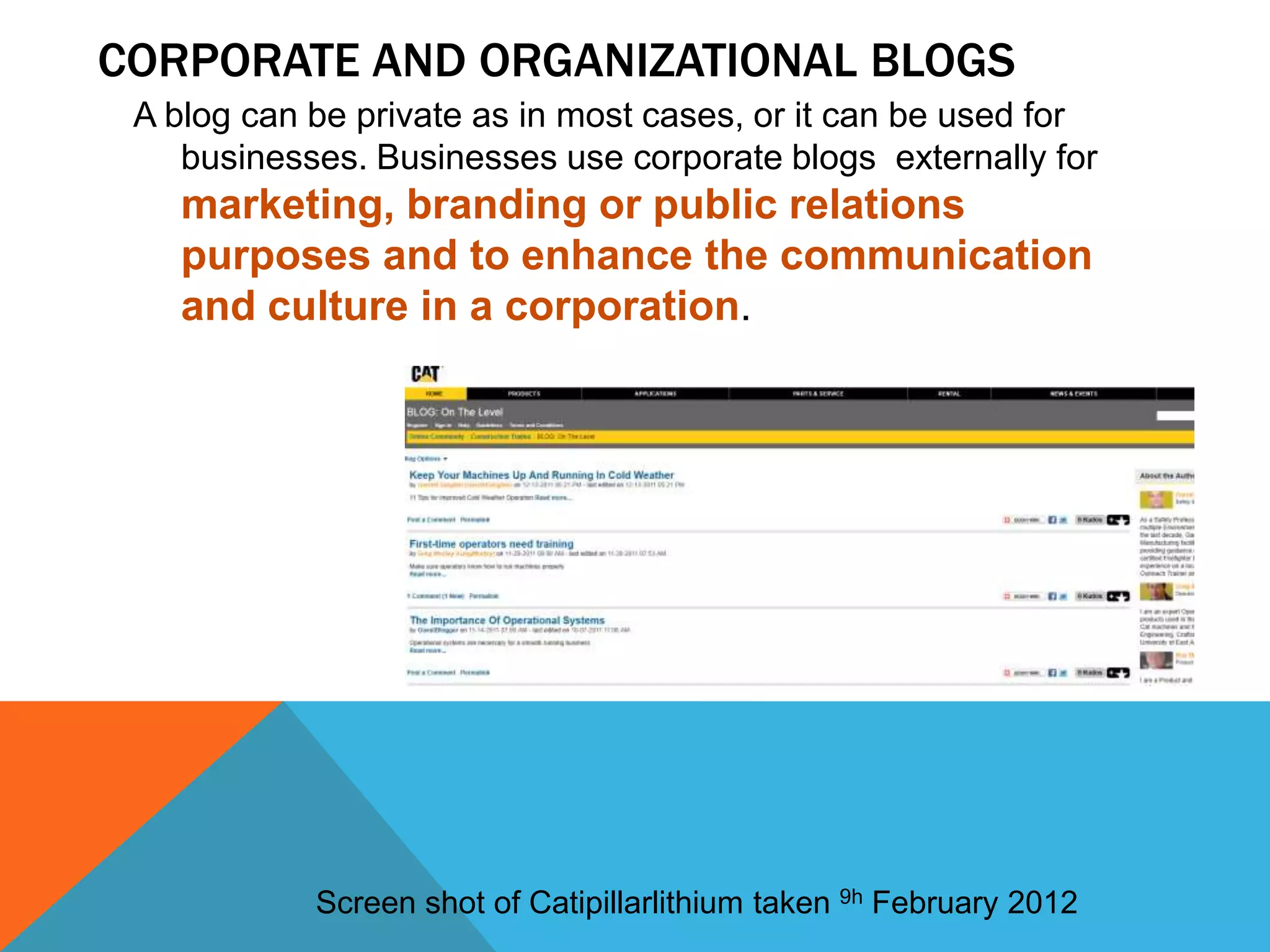 Different types of blog | PPTX