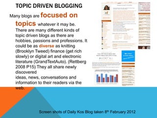 Different types of blog | PPTX